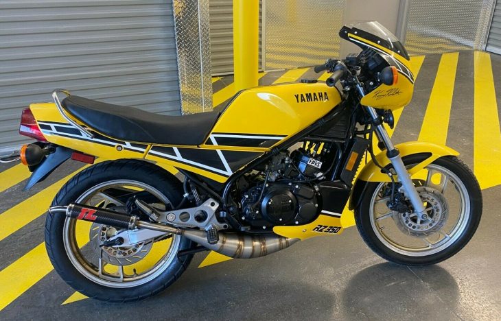Out in the Yellow Paint - 1985 Yamaha RZ350 - Rare SportBikesForSale