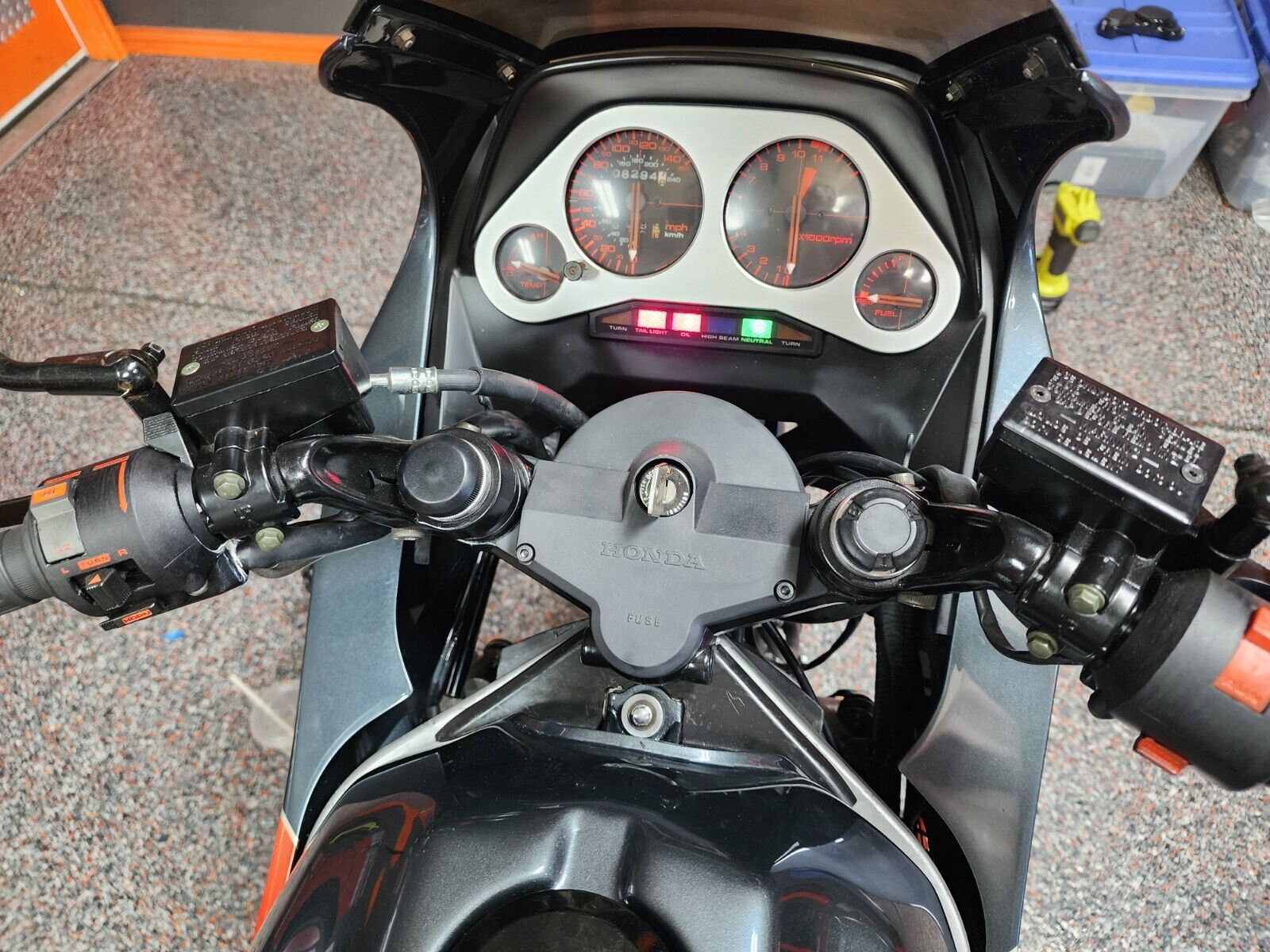 20230412 1984 honda vf750f cockpit - Rare SportBikesForSale