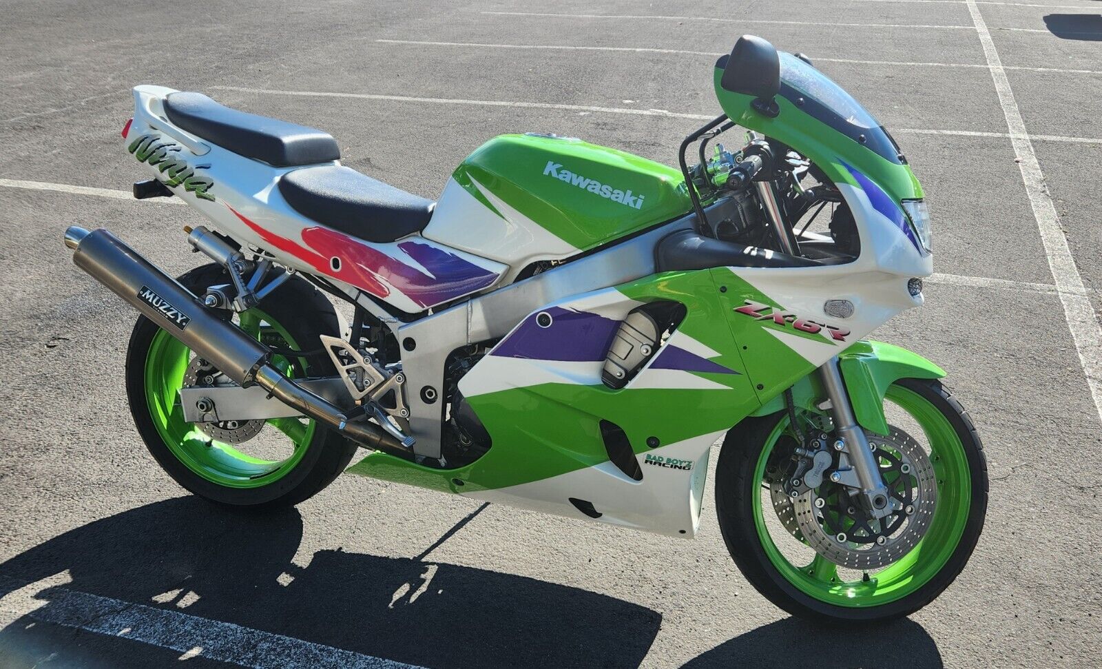 Clean and Green: 1995 Kawasaki Ninja ZX-6 for Sale - Rare SportBikesForSale
