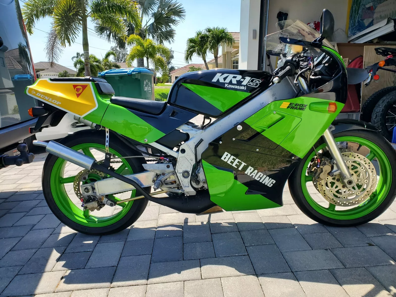 Tragic Backstory: 1989 Kawasaki KR-1S for Sale - Rare SportBikesForSale